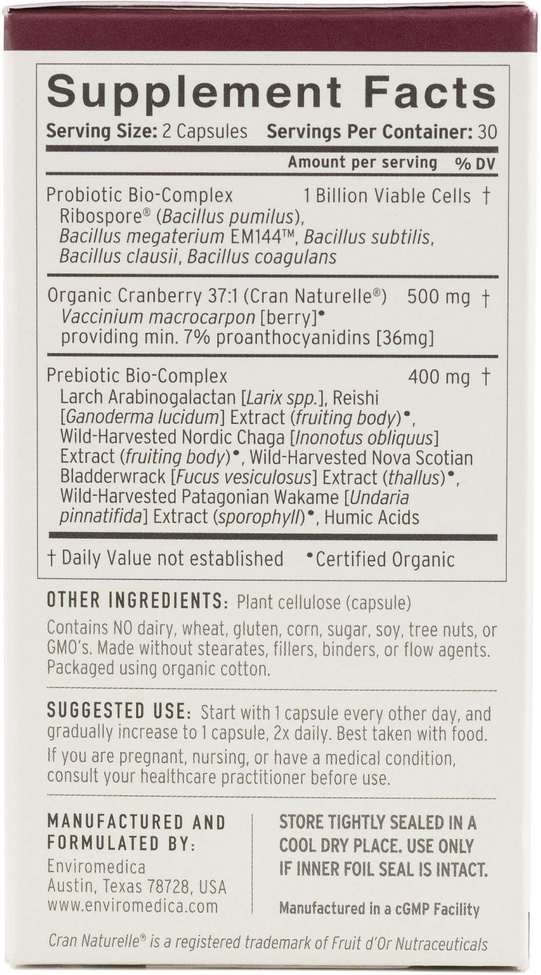 Cranberry prebiotics for enhanced immunity