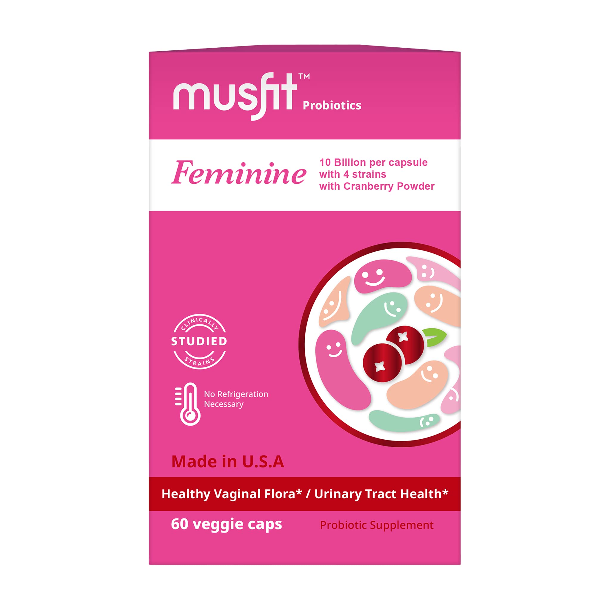 Cranberry probiotics for women's health