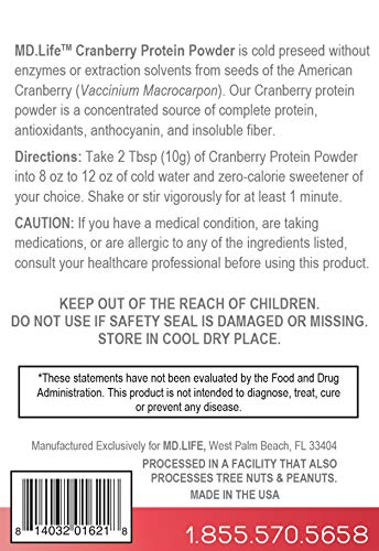 Cranberry protein for festive recipes