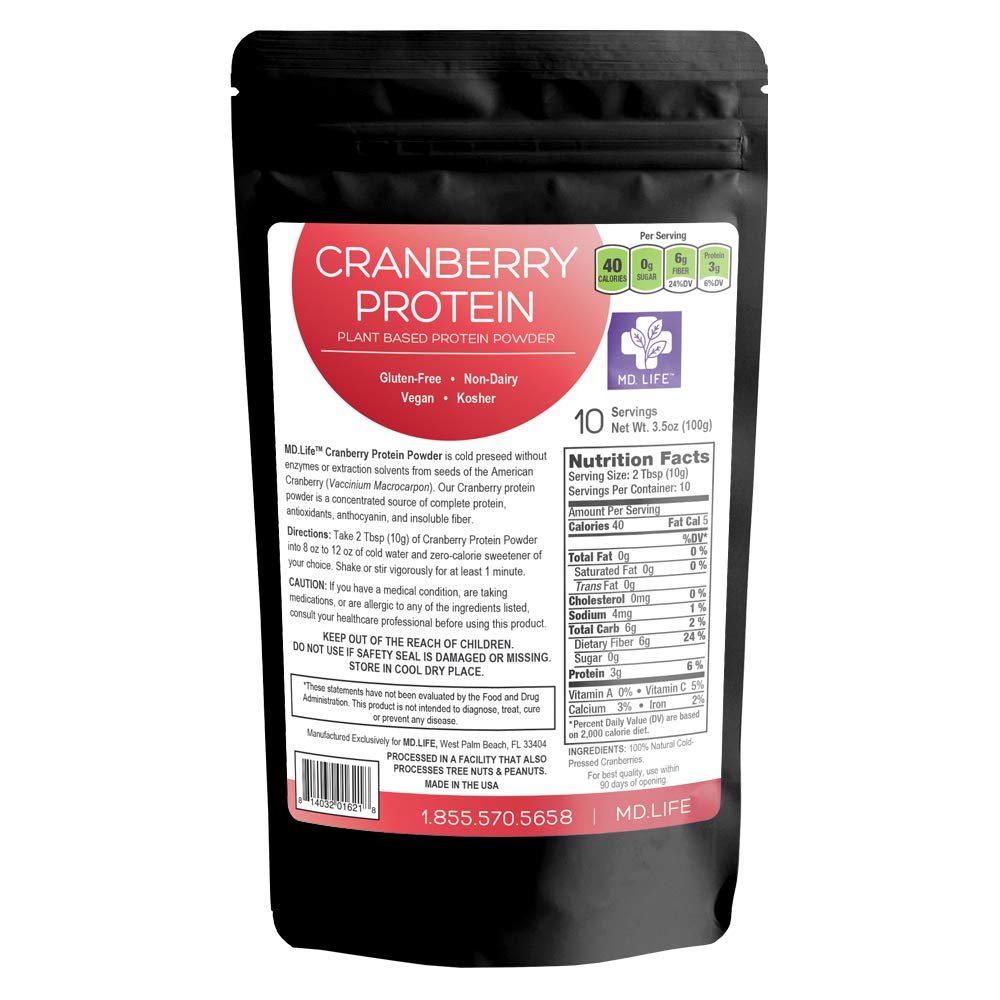 Cranberry protein powder for smoothies
