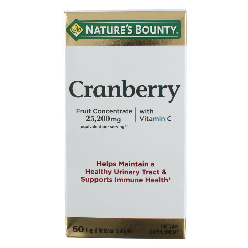 Cranberry soft gels for urinary health