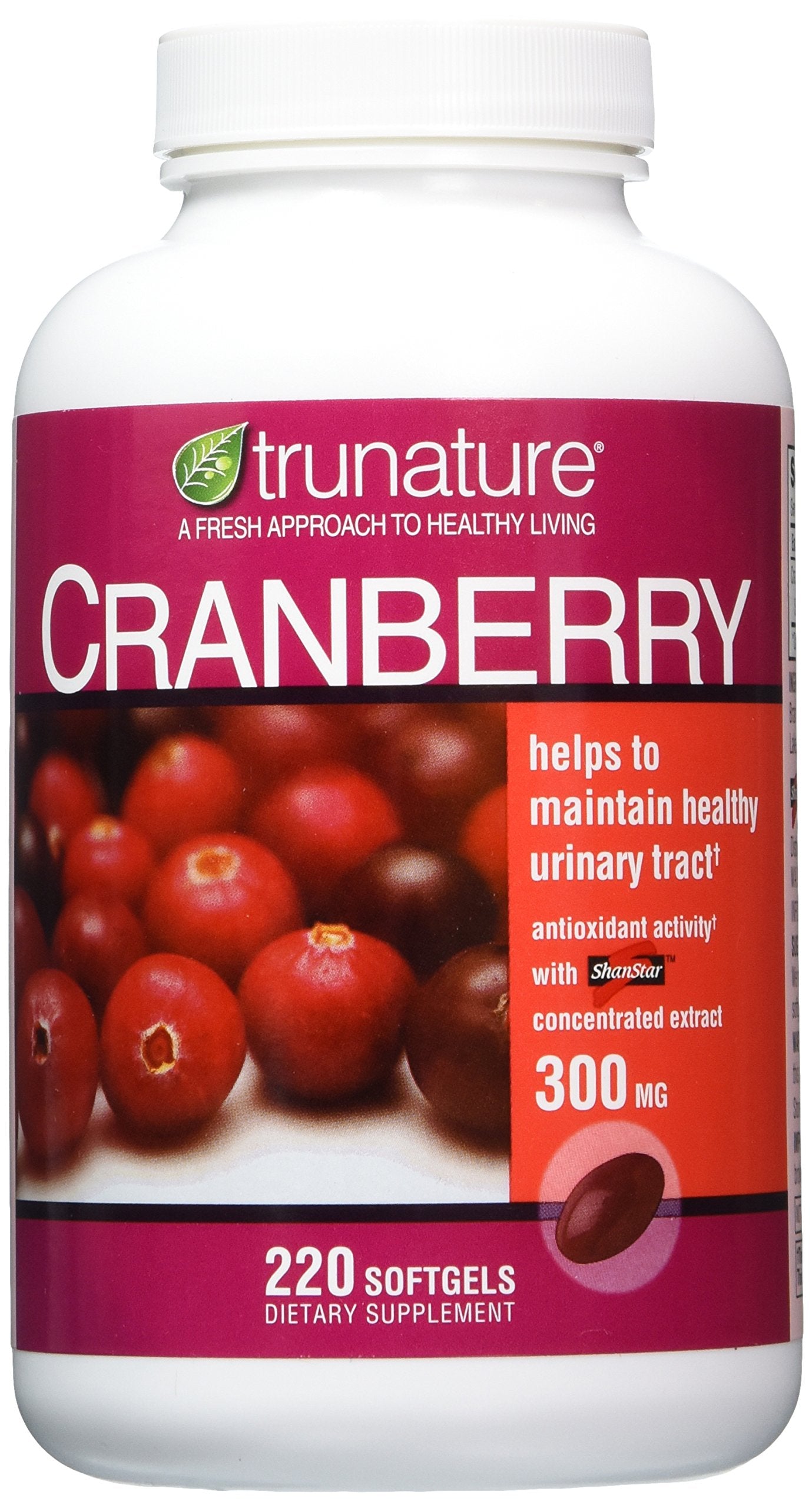 Cranberry softgels for bladder health