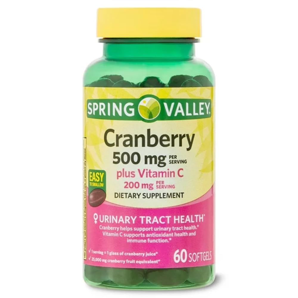 Cranberry softgels for bladder health