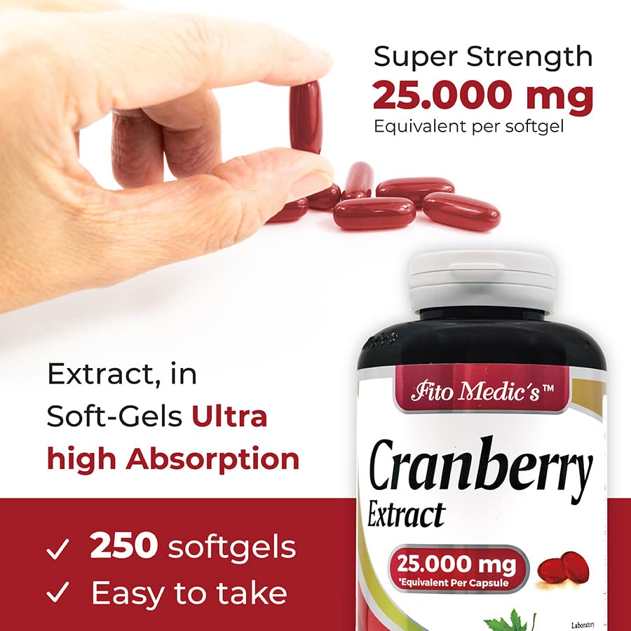 Cranberry softgels for digestive health