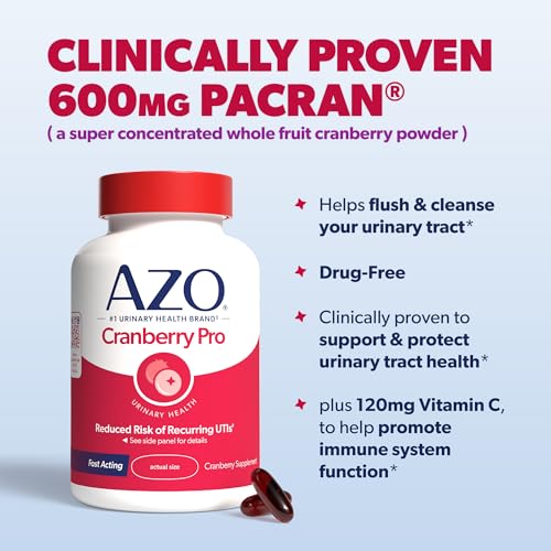 Cranberry softgels for urinary health