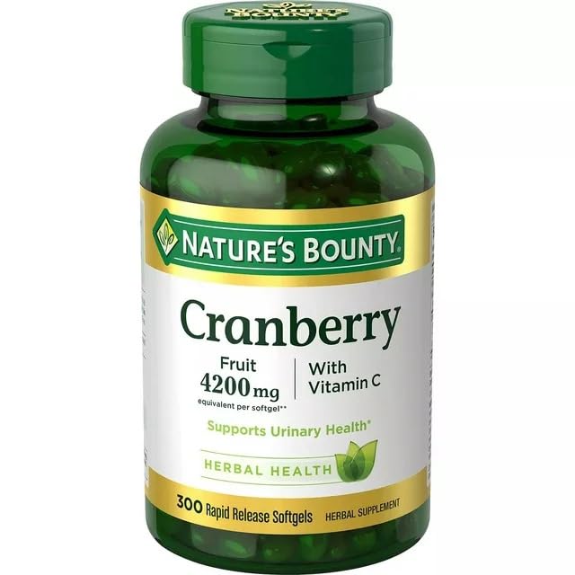 Cranberry softgels for urinary health