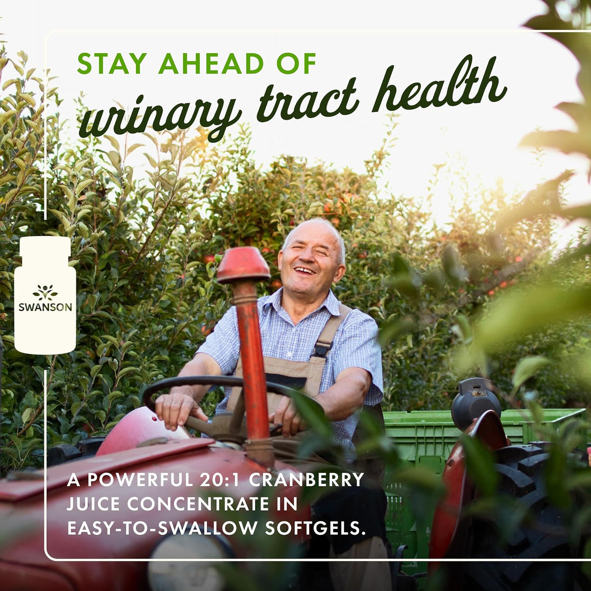 Cranberry softgels for urinary health