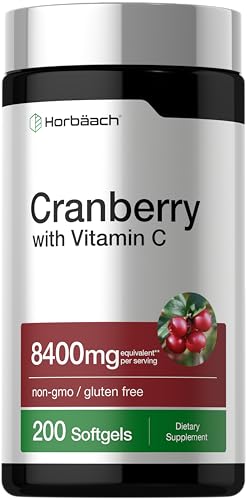 Cranberry softgels with vitamin C
