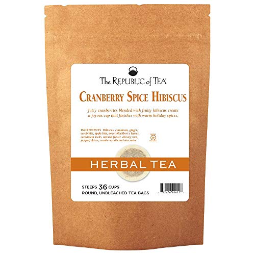 Cranberry spice hibiscus herbal tea bags