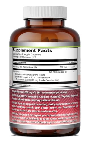 Cranberry supplement for antioxidant support