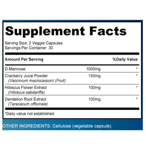 Cranberry supplement for bladder health