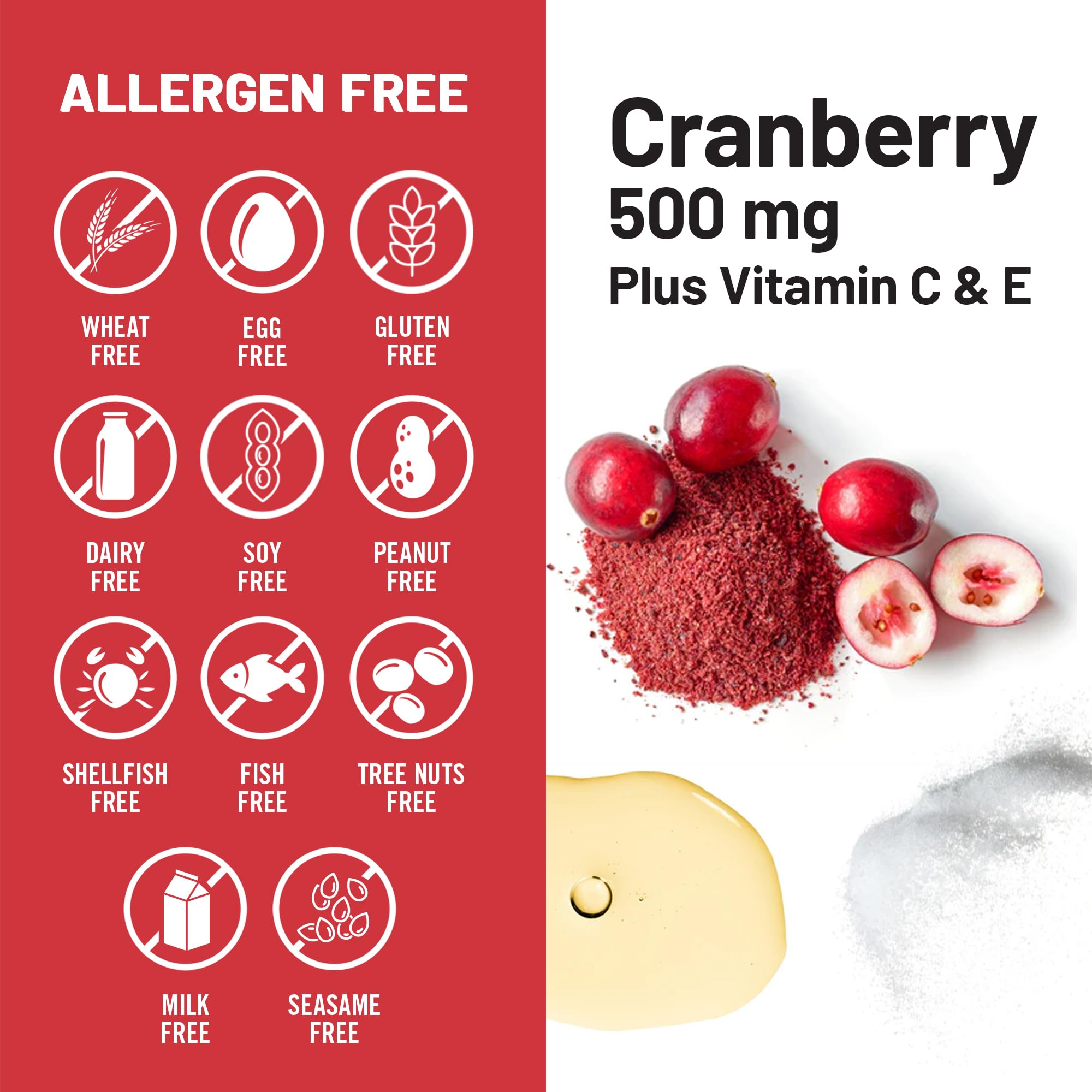 cranberry supplement for healthy urinary tract