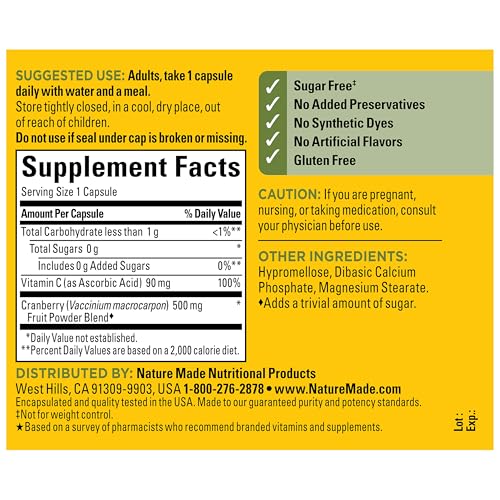 Cranberry supplement for seasonal wellness