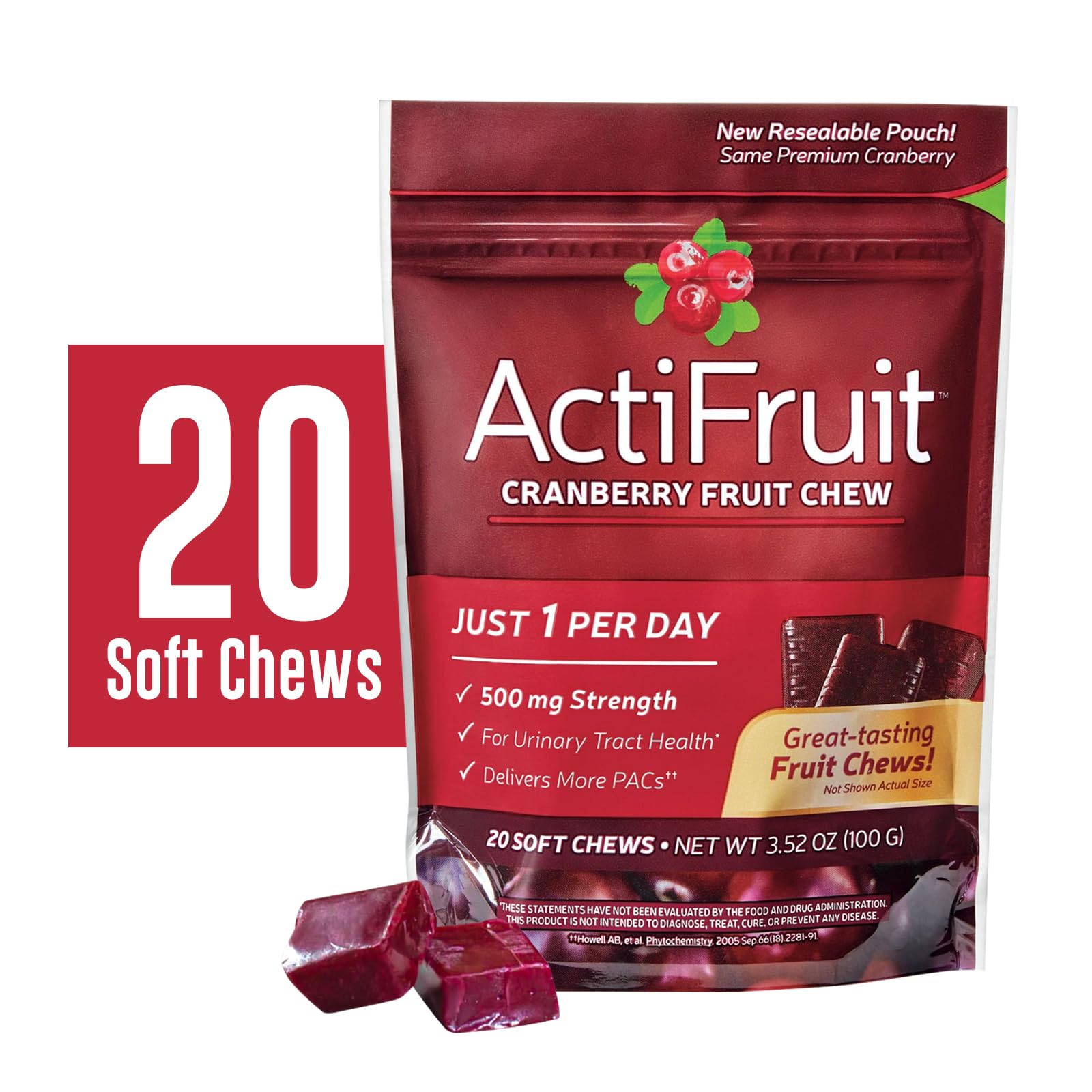Cranberry supplement for urinary health