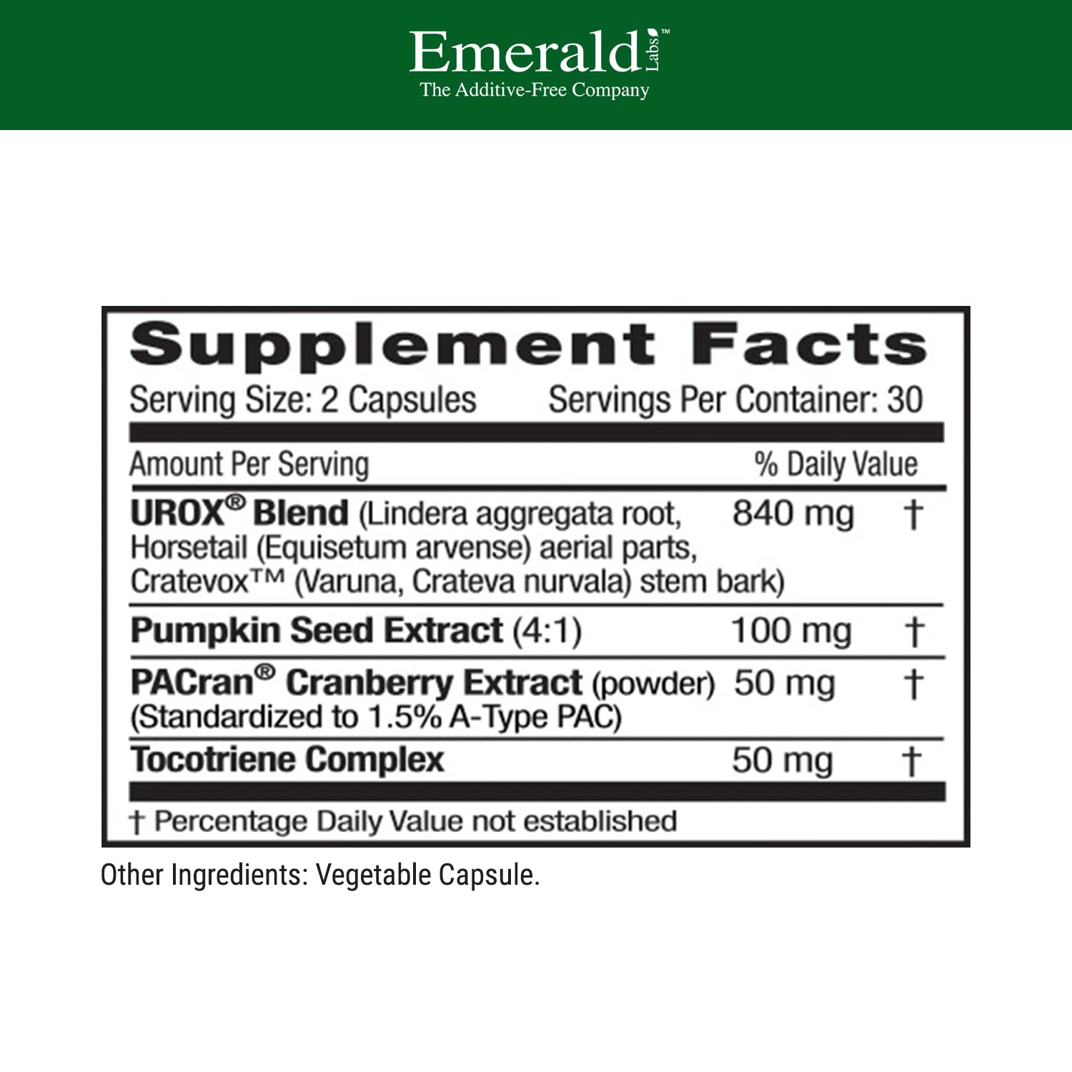 Cranberry supplement for urinary support