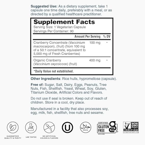 Cranberry supplement for women’s health