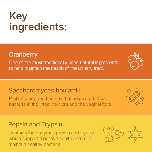 Cranberry supplement with enzymes