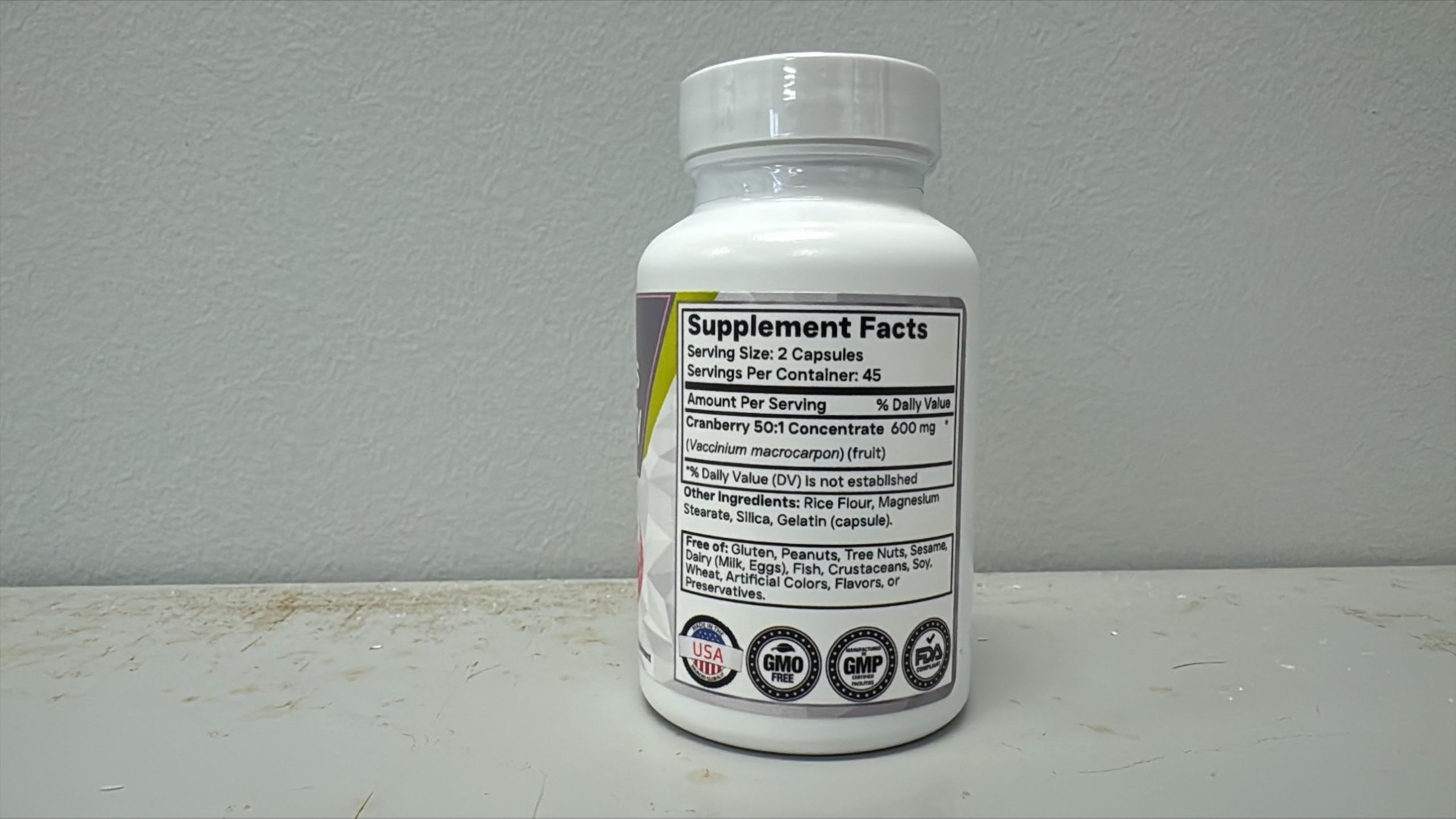 Cranberry supplements with ultra potency