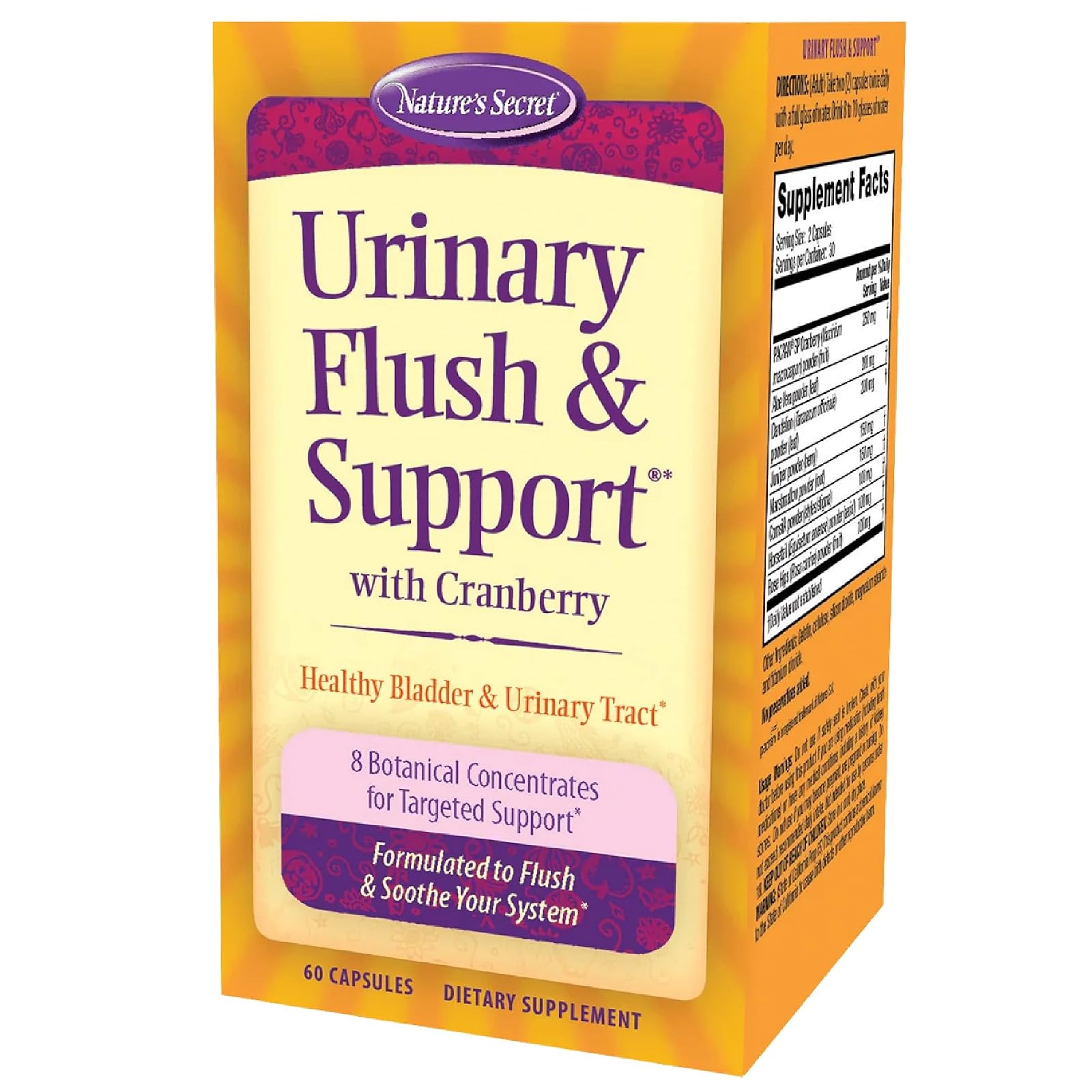 cranberry urinary health support capsules