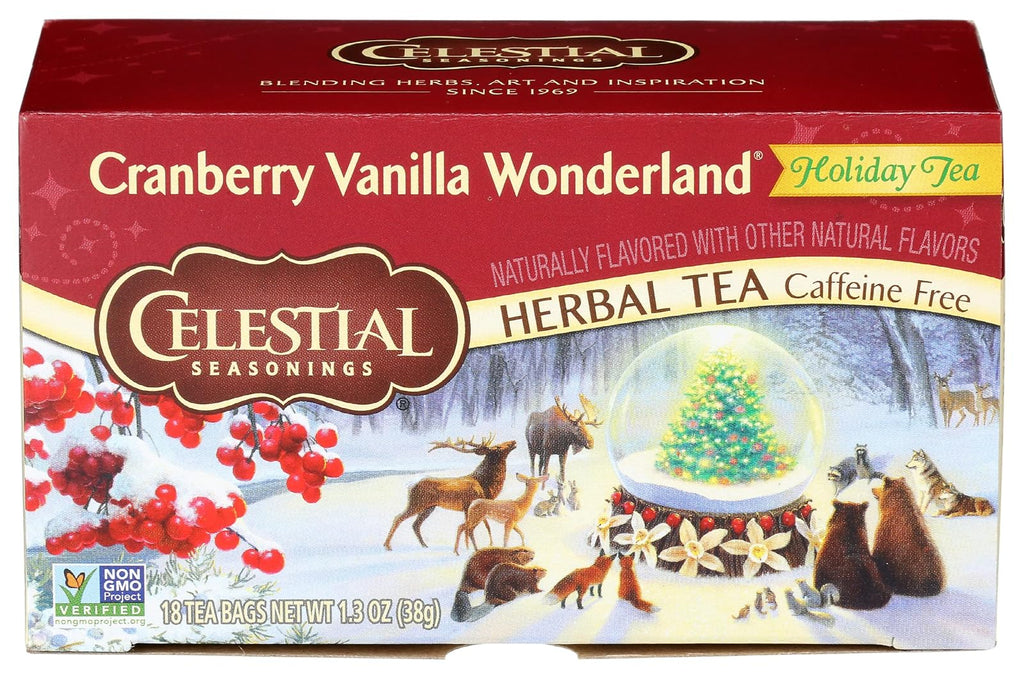Cranberry Vanilla Wonderland herbal tea bags
