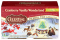 Cranberry Vanilla Wonderland herbal tea bags