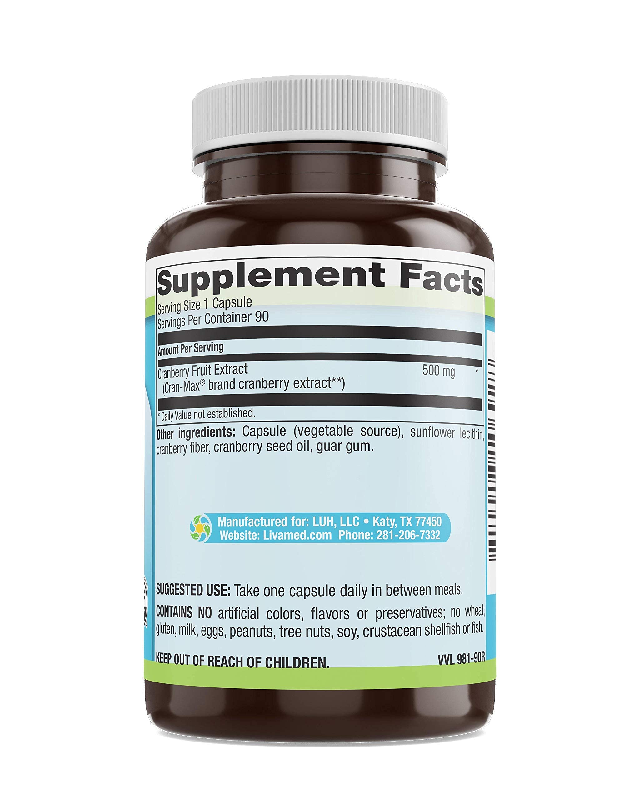 Cranberry veg caps for immune support