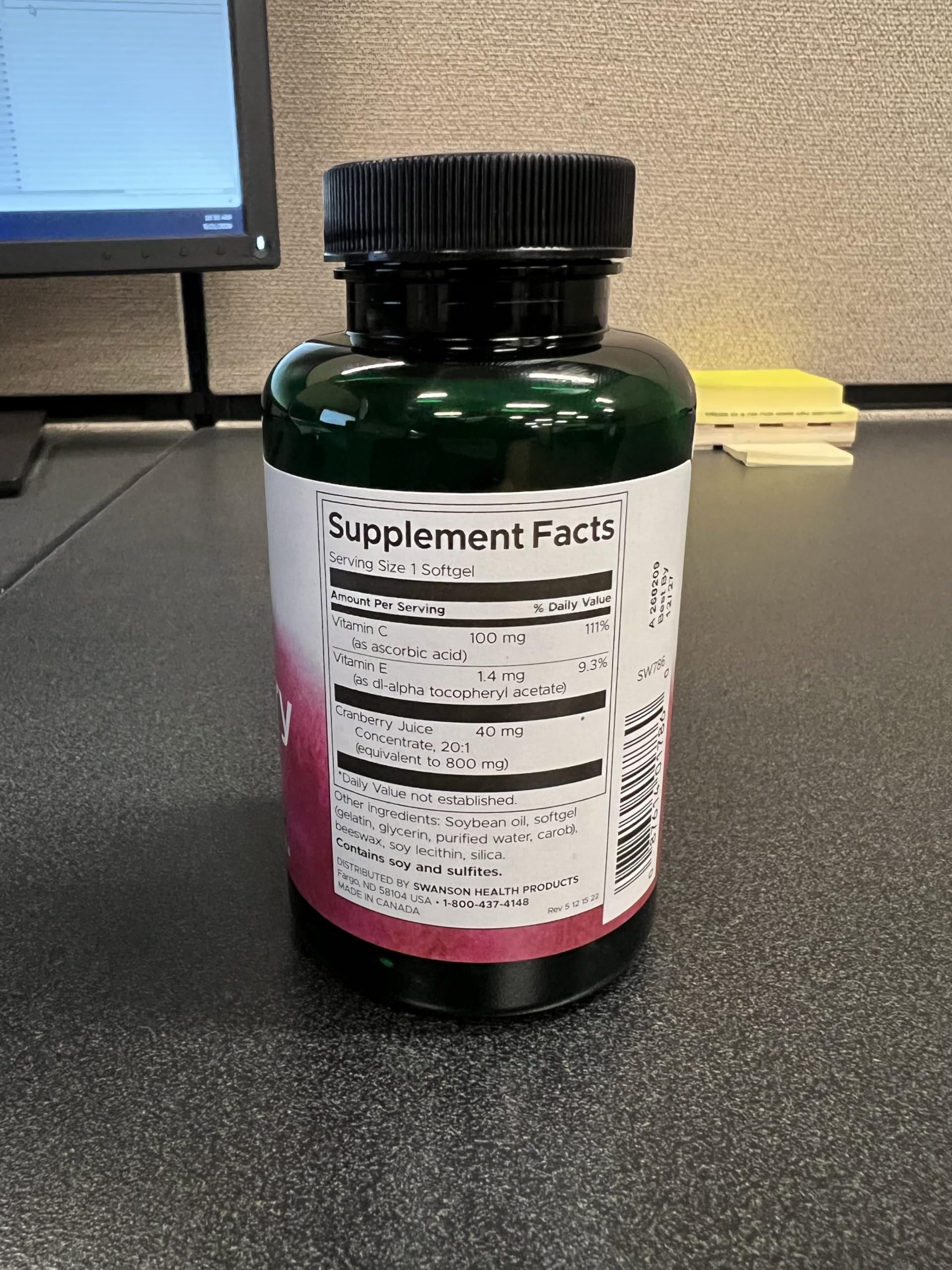 Cranberry vitamins for immune health