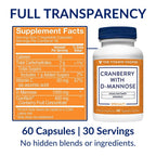 Cranberry with D-Mannose for immunity