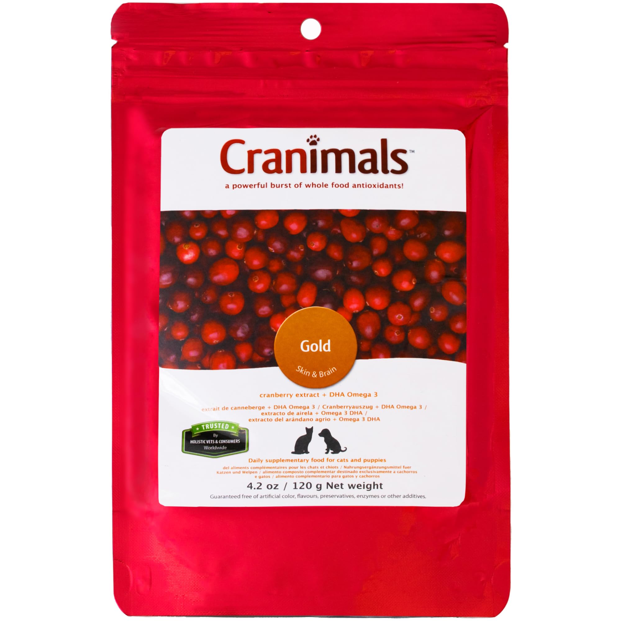 Cranimals Gold cranberry powder for cats