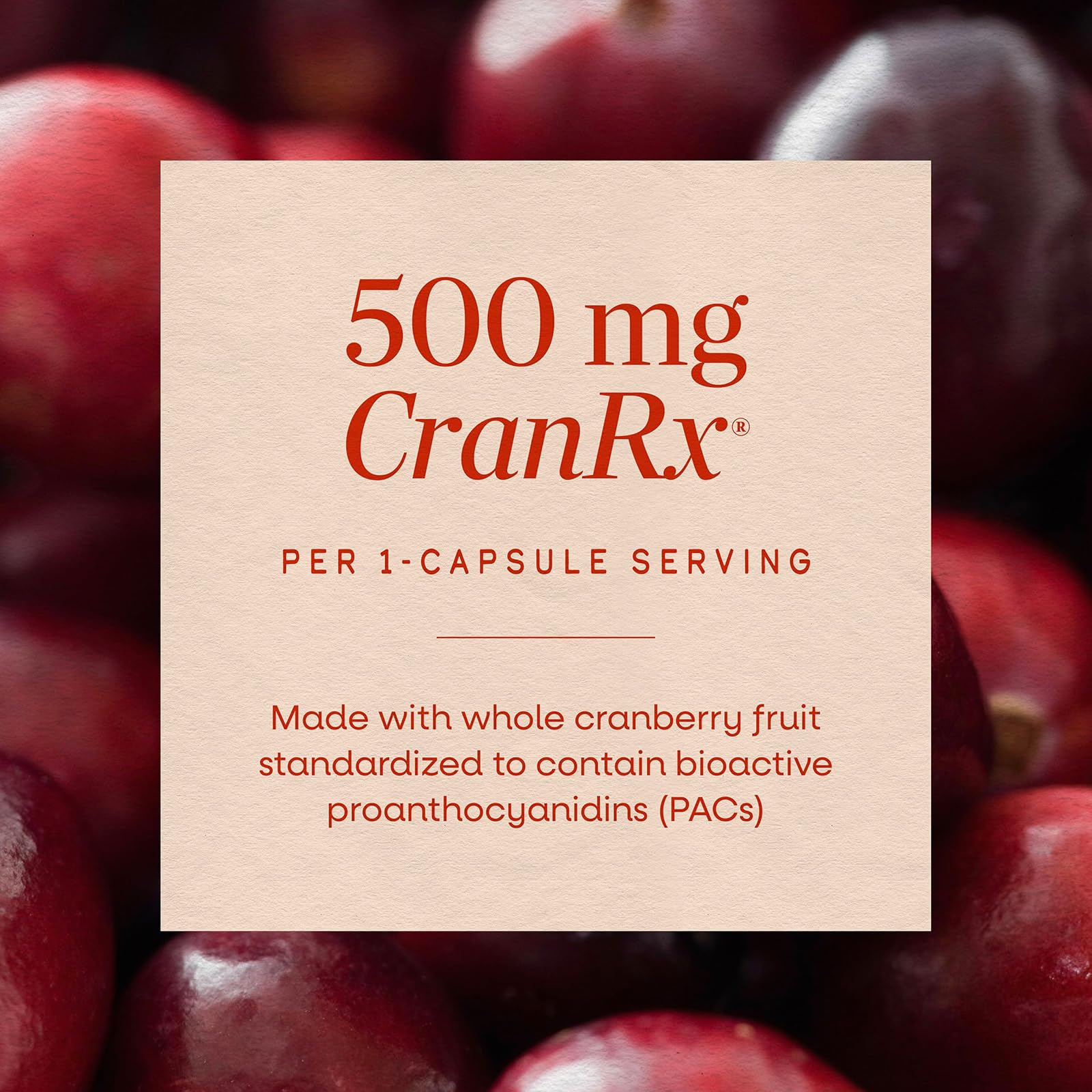 CranRx cranberry capsules for daily use