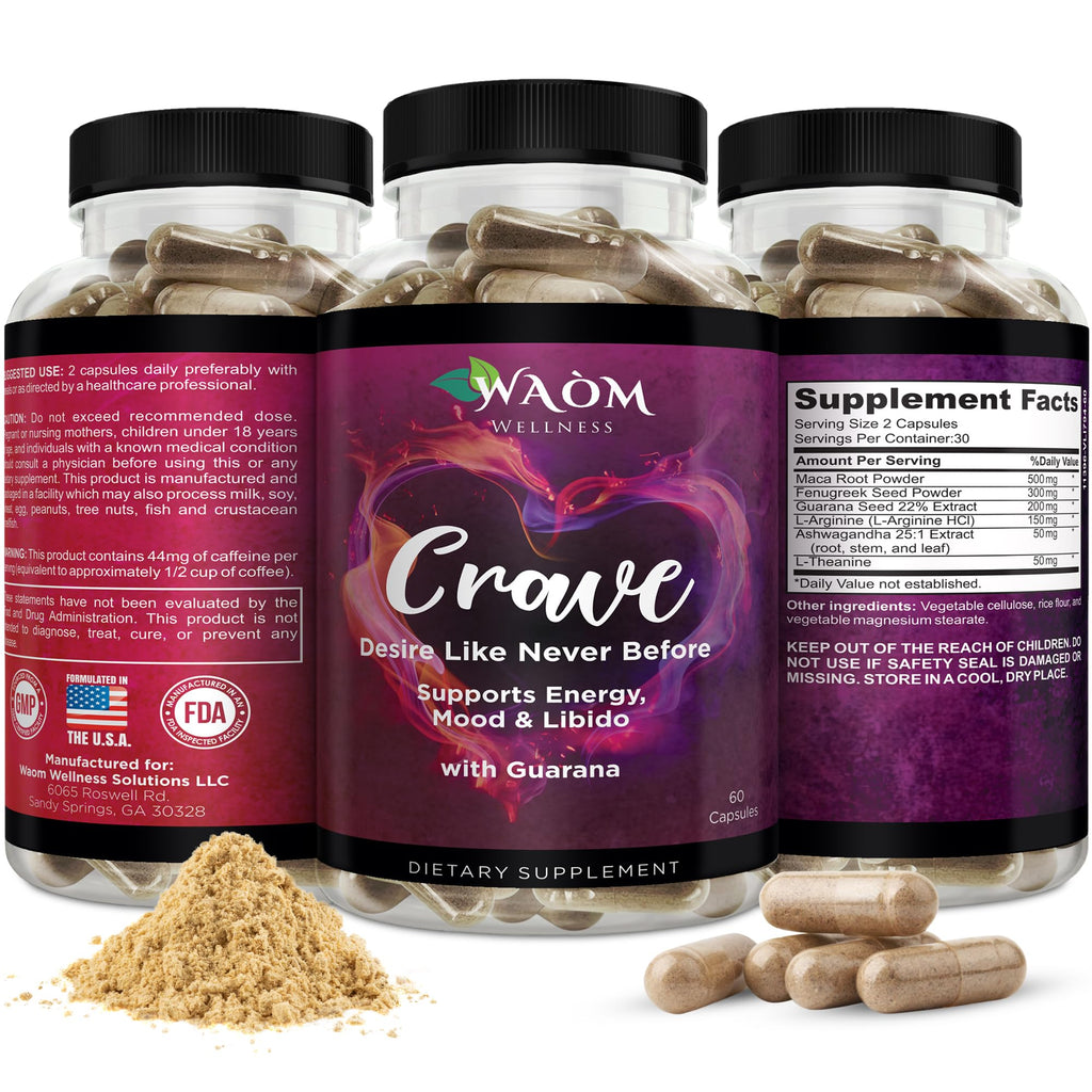 Crave women's energy booster capsules