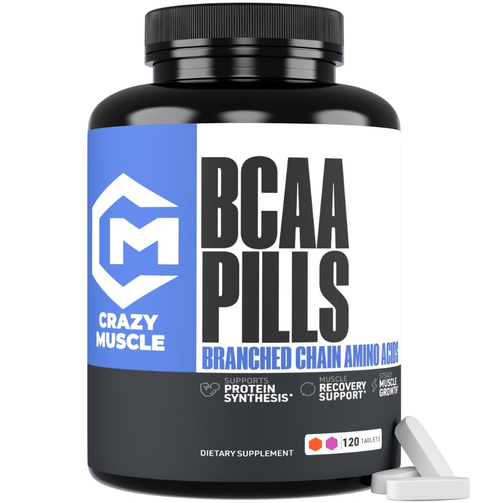 Crazy Muscle BCAA muscle recovery tablets