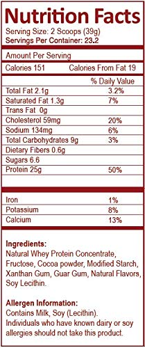 creamy chocolate whey protein for smoothies