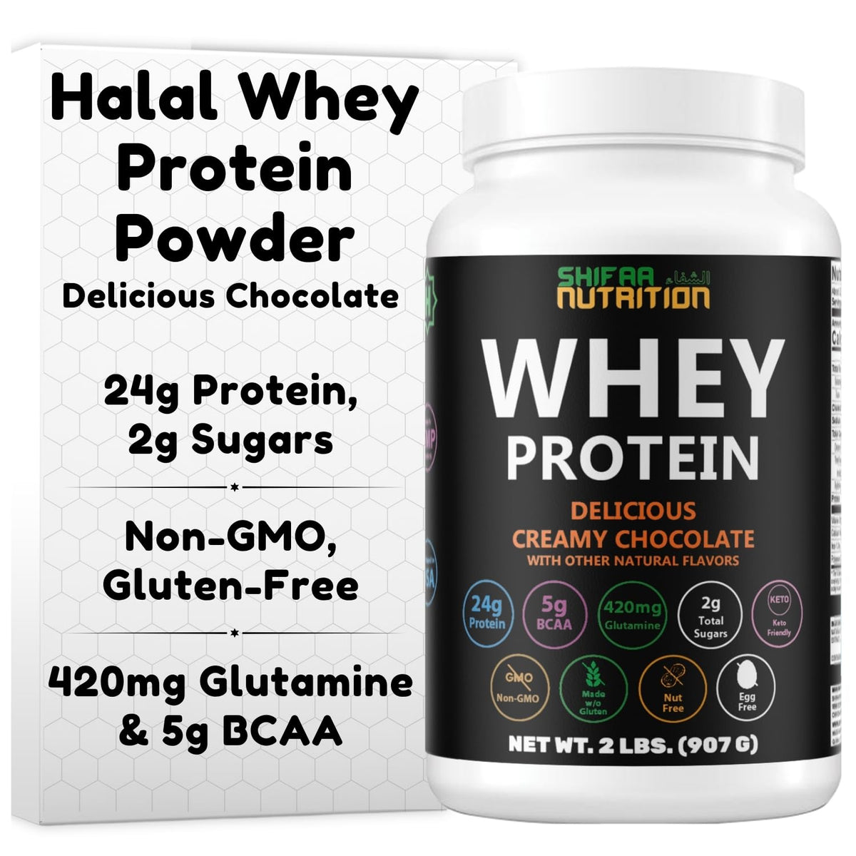 creamy chocolate whey protein powder