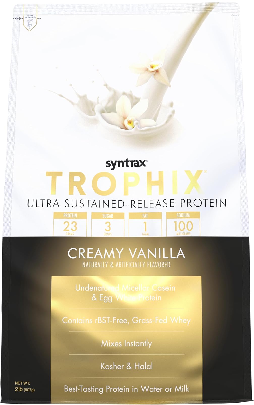 creamy vanilla whey protein blend