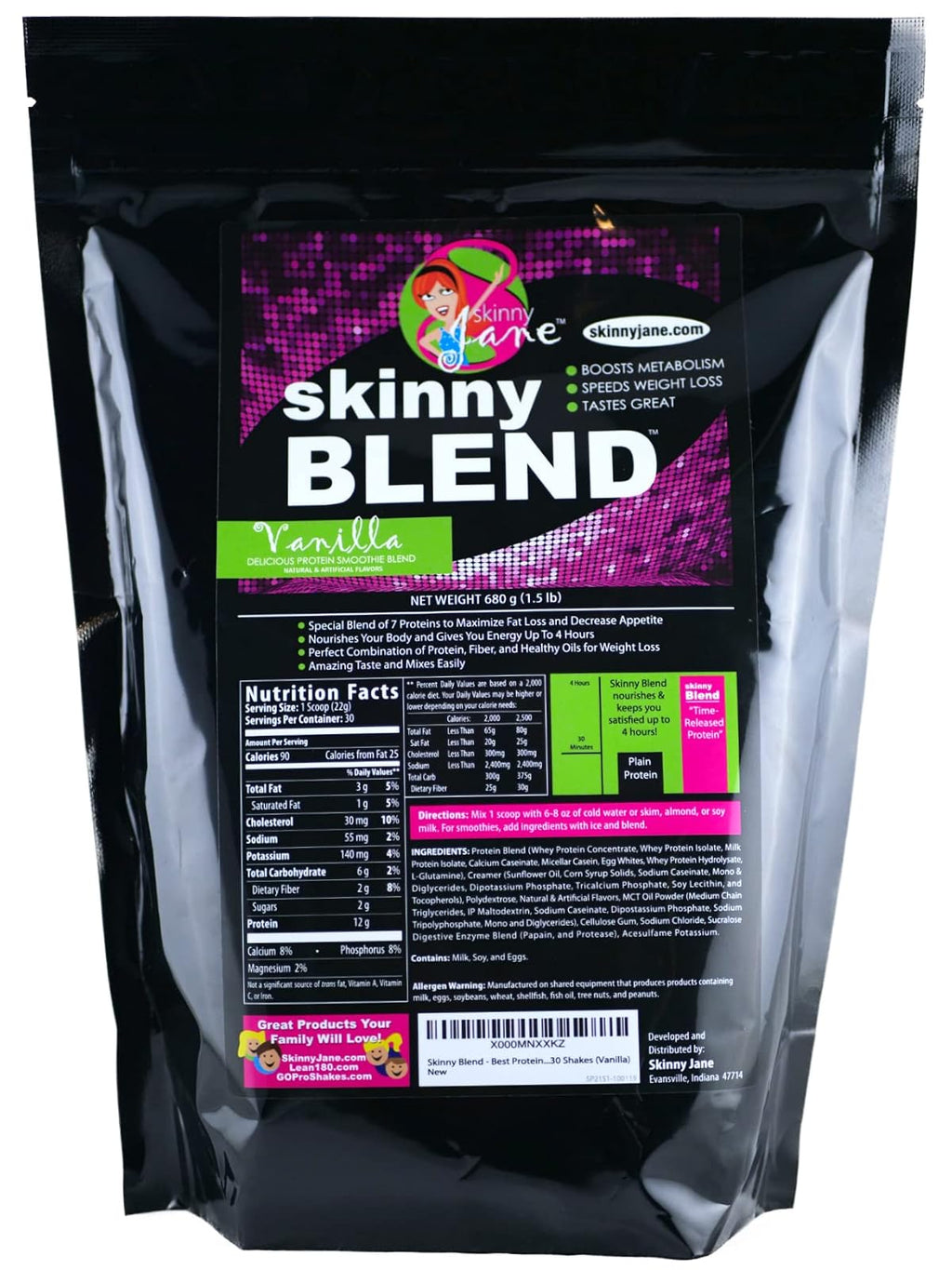 creamy vanilla whey protein shake