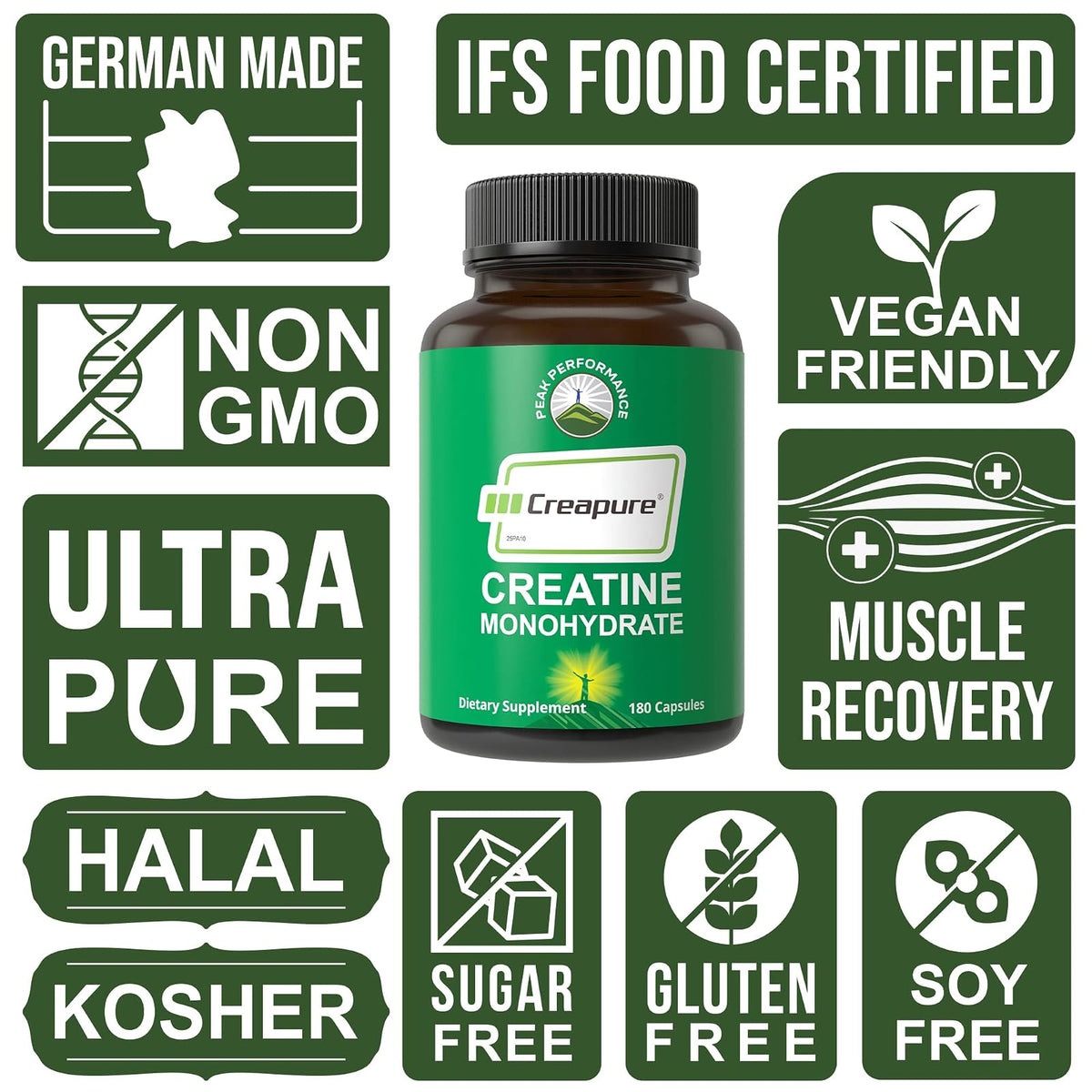 Creapure creatine for energy boost