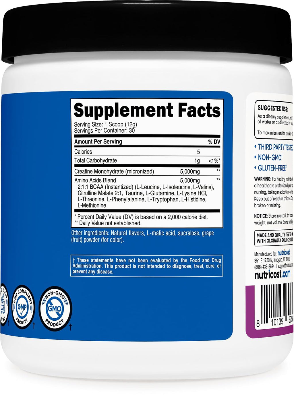 creatine and aminos for workout support