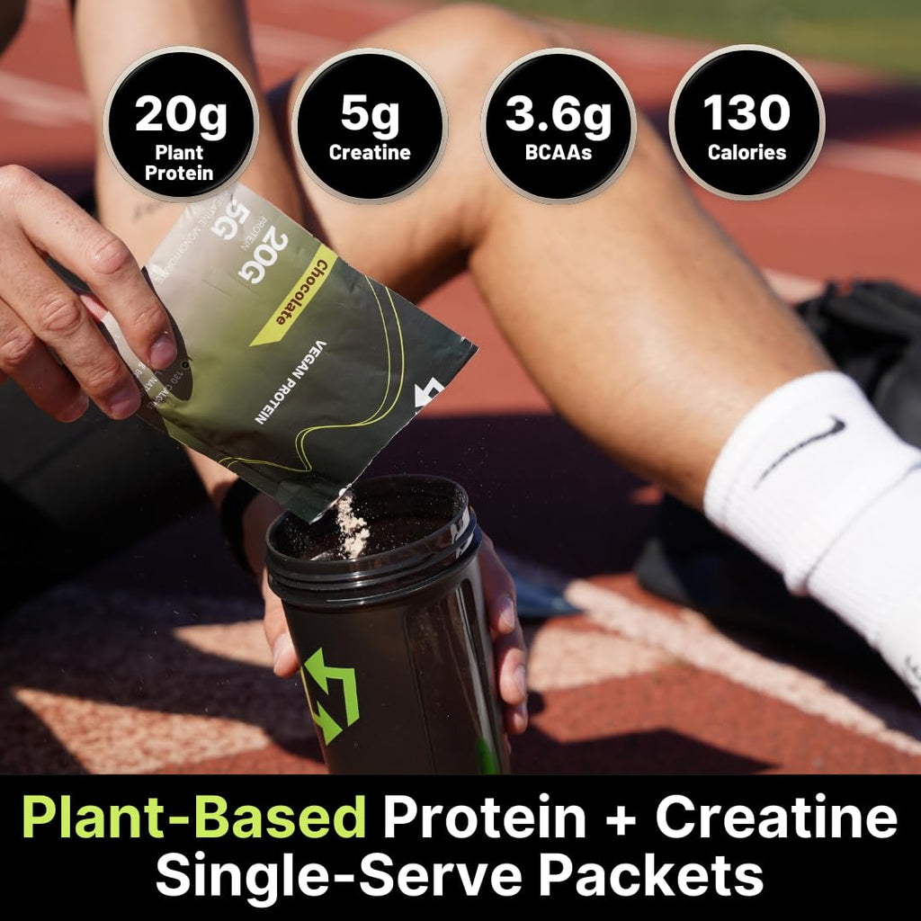 creatine and protein supplement pack
