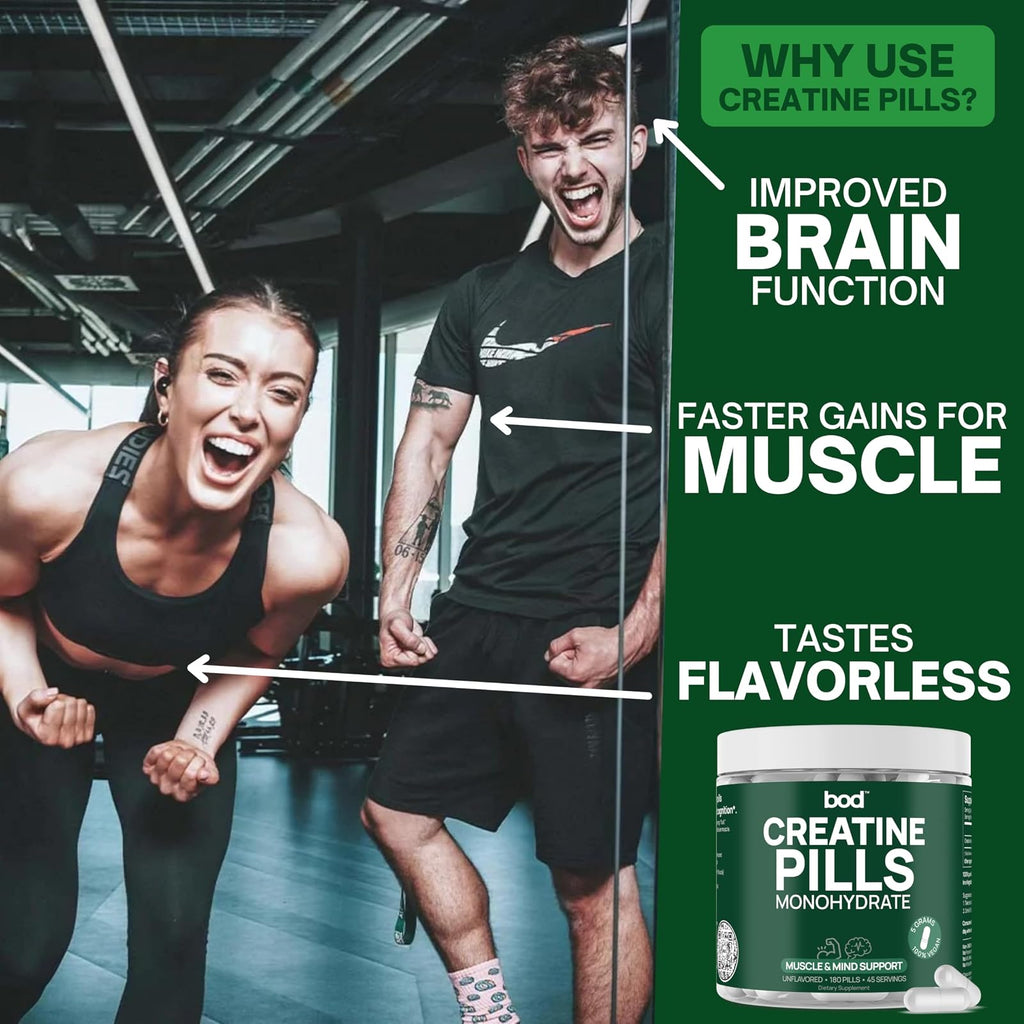 Creatine capsules for convenient energy boost