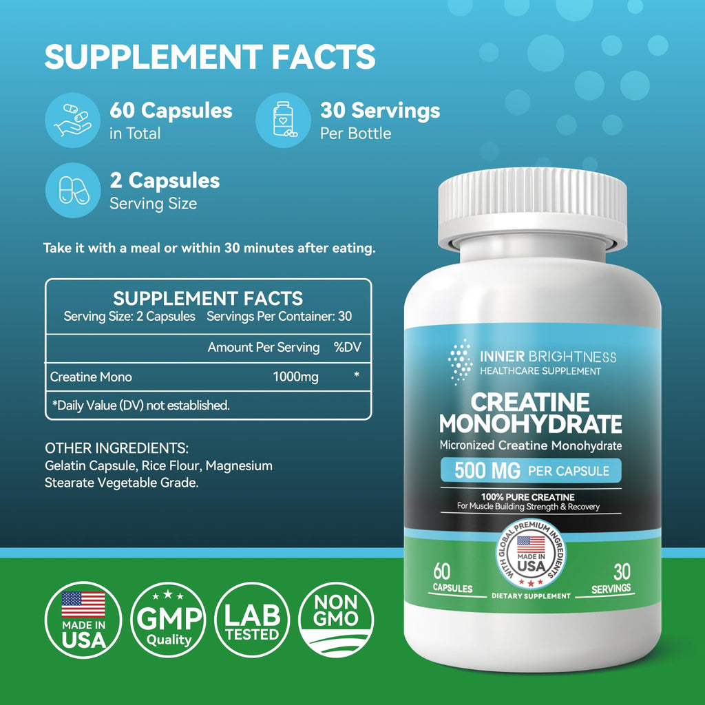 Creatine capsules for faster muscle recovery