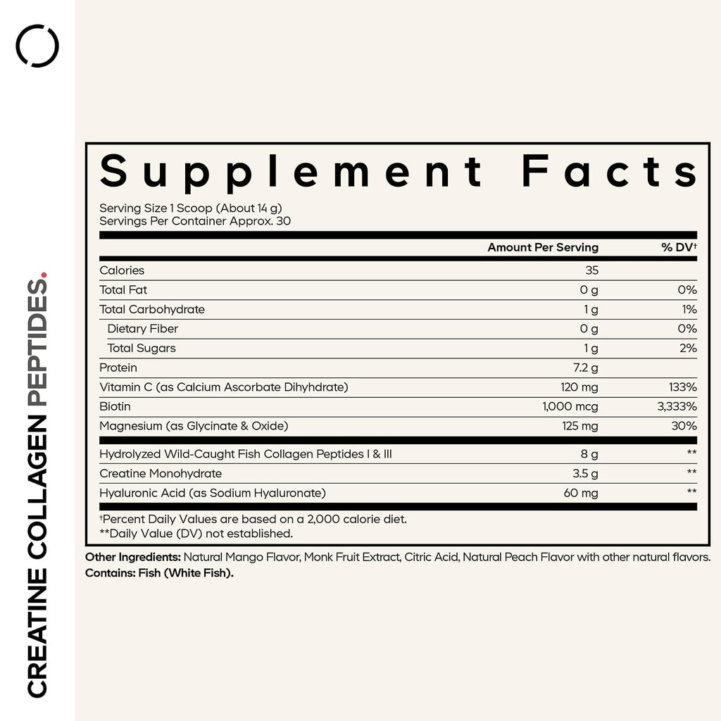 Creatine collagen for enhanced recovery