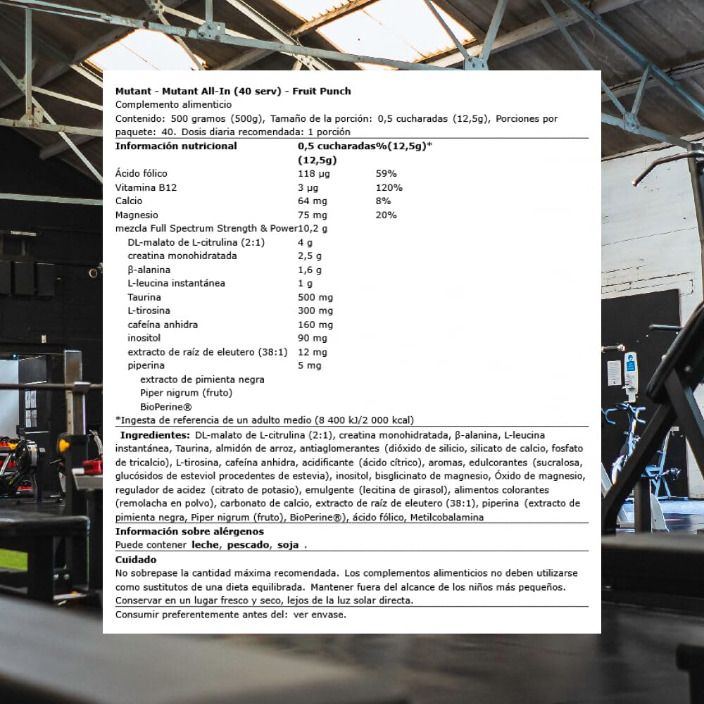 Creatine enhanced pre-workout formula