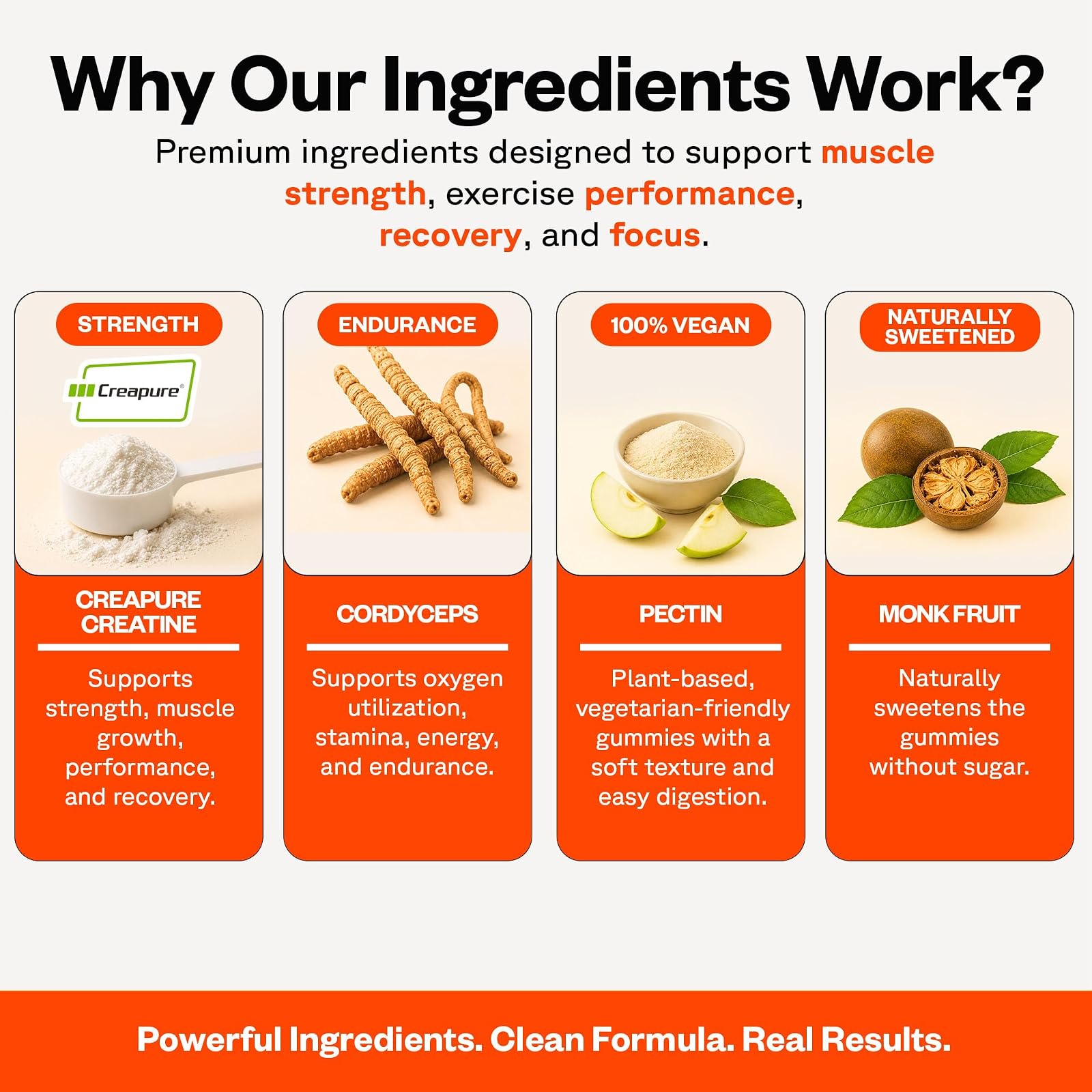 Creatine gummies for convenient nutrition