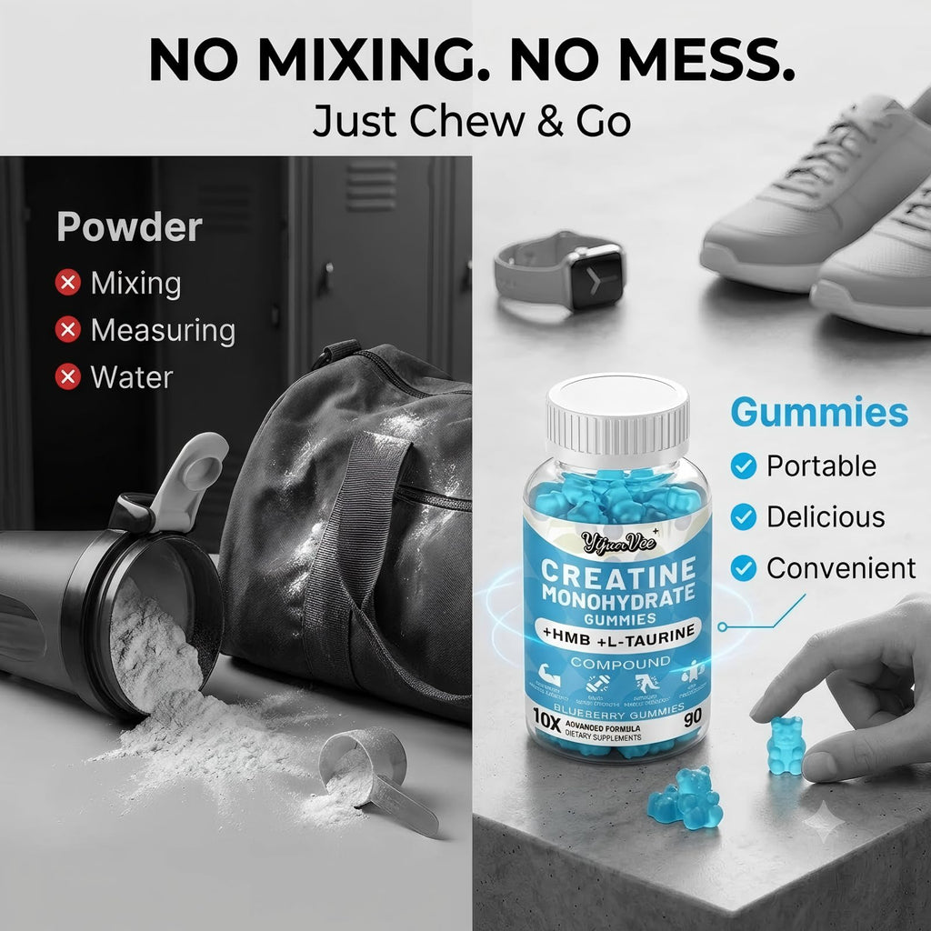 Creatine gummies for enhanced performance