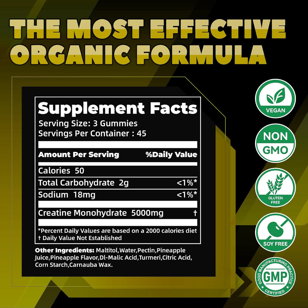 creatine gummies with 5g per serving