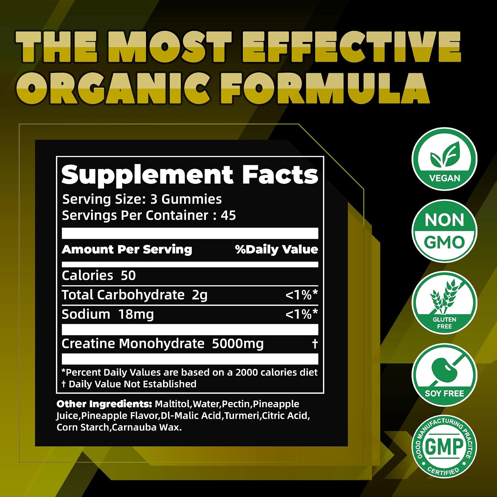 creatine gummies with 5g per serving