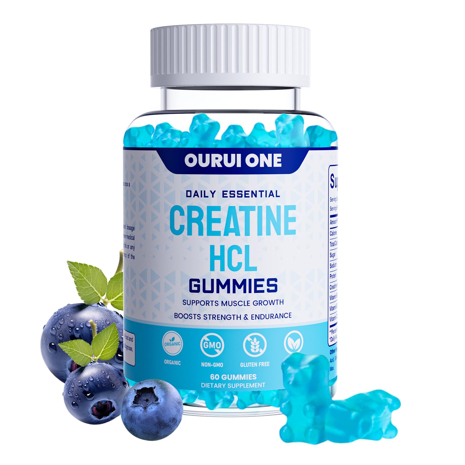 Creatine HCL gummies for muscle growth