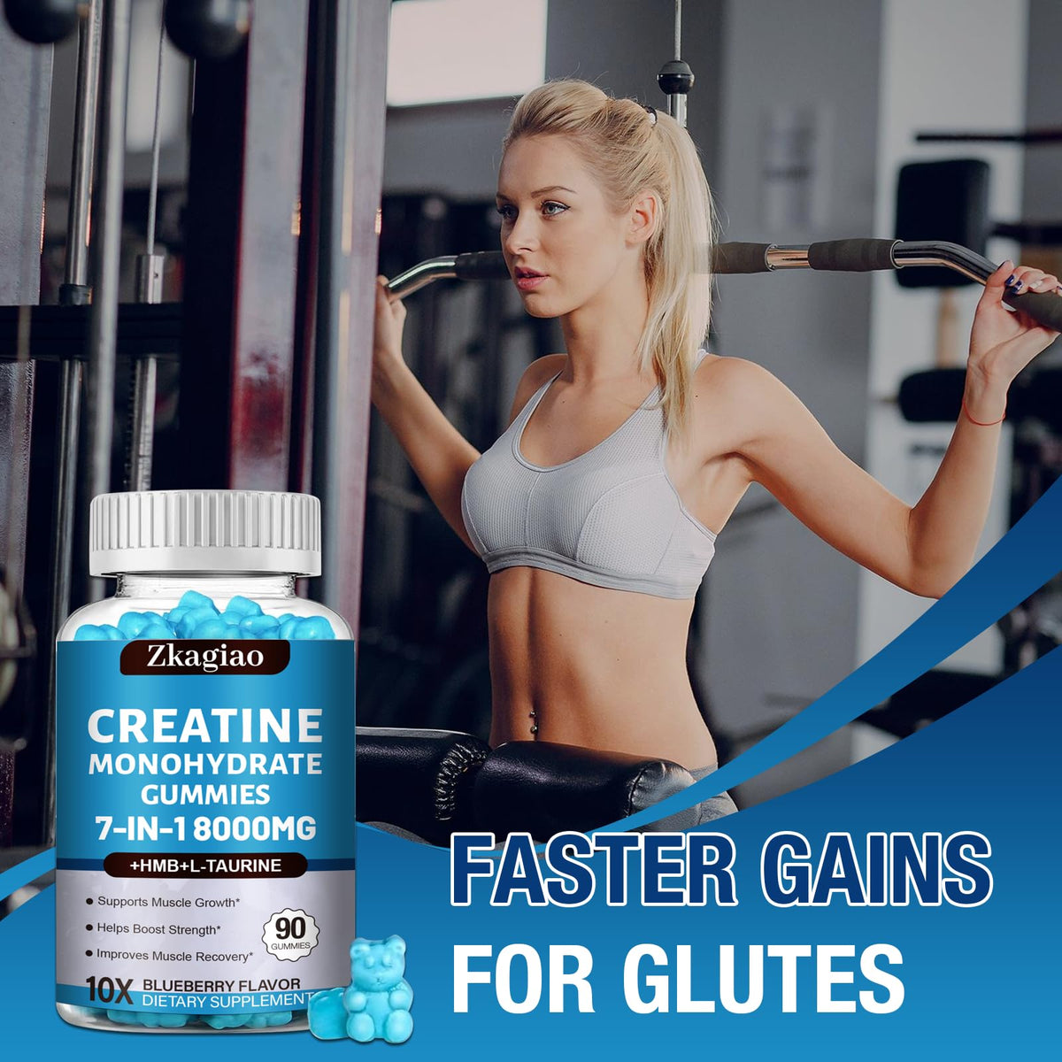 Creatine HMB gummies for enhanced performance