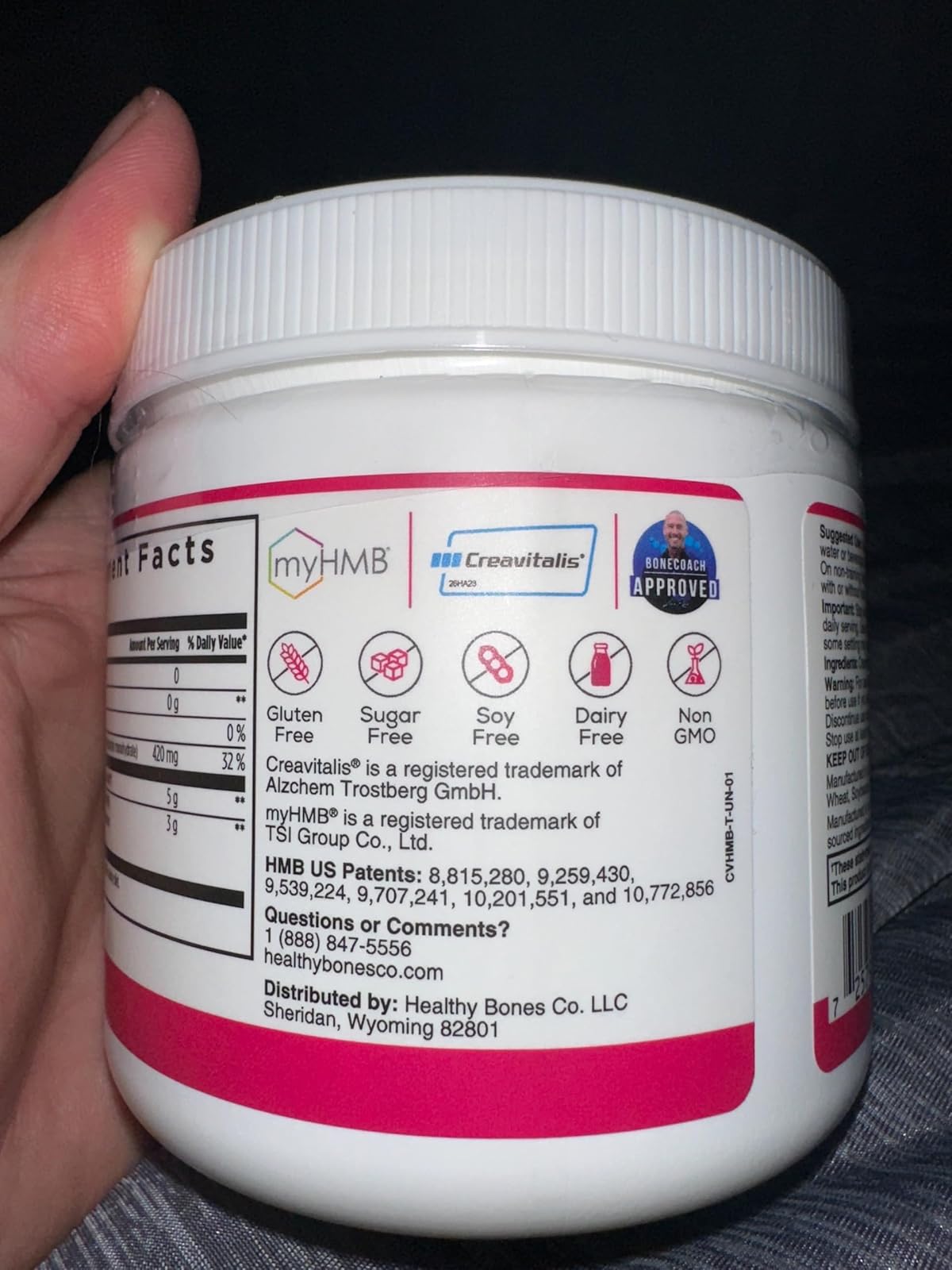 Creatine HMB powder to boost strength training